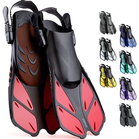 Snorkel Master Adult Blue Swimming Snorkeling Fins Medium