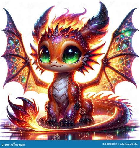 Cute Chibi Dragon Stock Illustration Illustration Of Cuteness