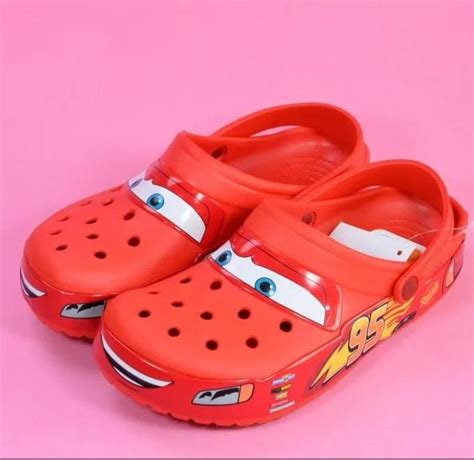 Adult Lightning Mcqueen Clogs Red Etsy Uk