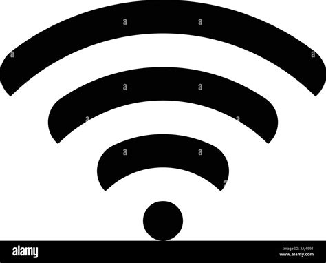 Wifi Signal Icon Vector Wireless Internet Connection Symbol In Black