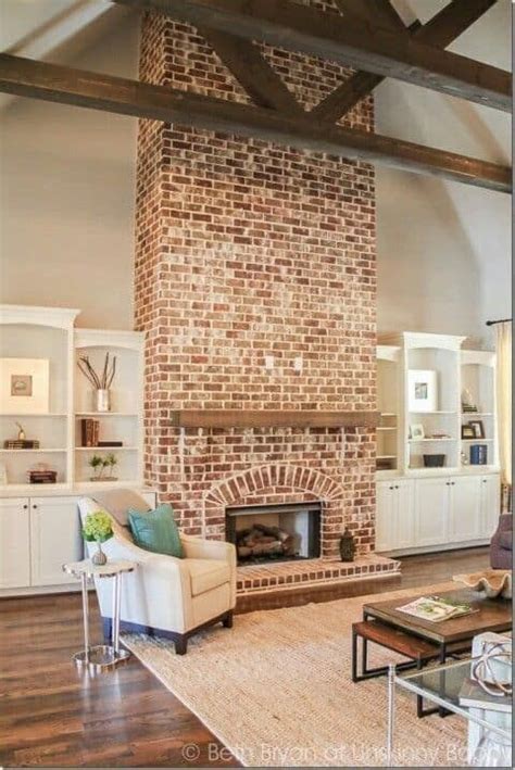 35 Gorgeous Natural Brick Fireplace Ideas Part 2 Home House Design