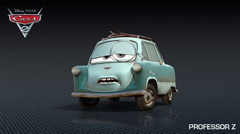 Cars 2 Two New Character Descriptions And Turntable Professor Z