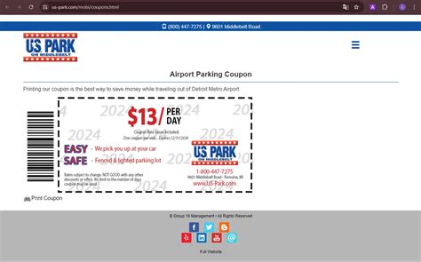 Detroit Metro Airport Parking Coupons