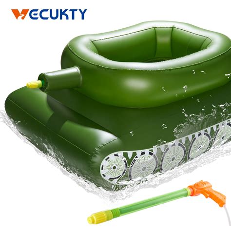 Giant Inflatable Tank Ride On Pool Float Blow Up Tank Pool Floatie Wi