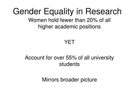 Ppt Gender Equality In Research Powerpoint Presentation Free Download Id6384478