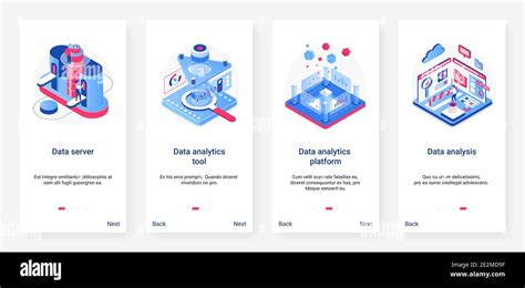 Isometric Data Analytics Analysis Digital Technology Vector