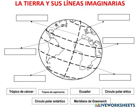 Actividad Online De Lineas Imaginarias De La Tierra Para 5 Grado