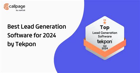 callpage among best lead generation tools of 2024 tekpon