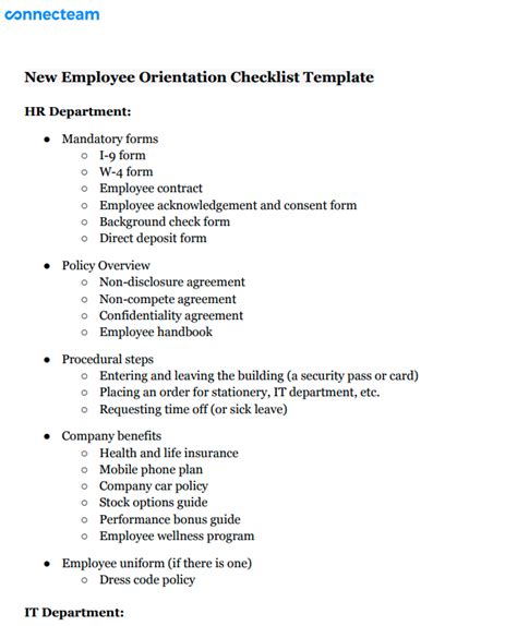 New Employee Orientation Template