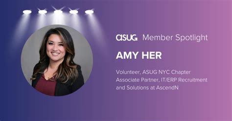 Kristen Scheffler On Linkedin Asug Member Spotlight Amy Her