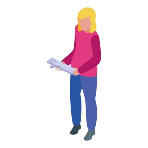 Woman Engineer Holding Futuristic Bionic Hand Prosthesis 49525041