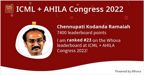 Icmlahila2022 Whova Ramaiah Dr Chennupati K 22 Comments