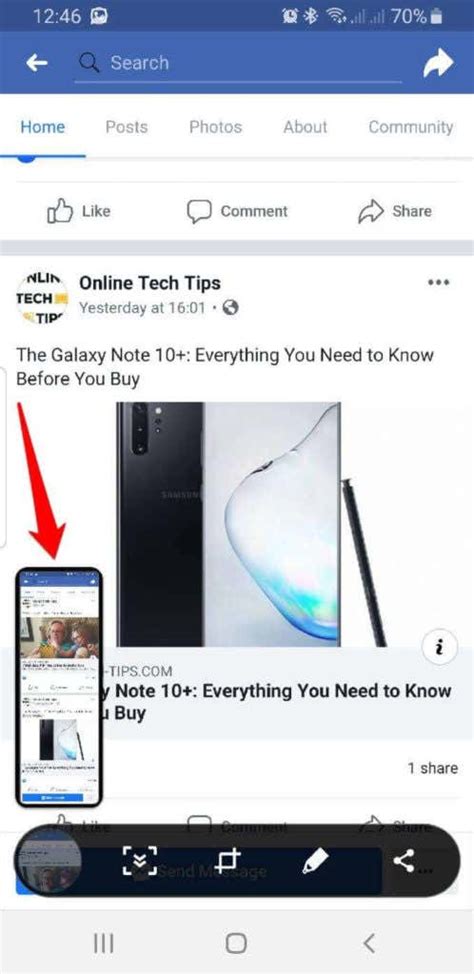 how to capture a scrolling screenshot on android