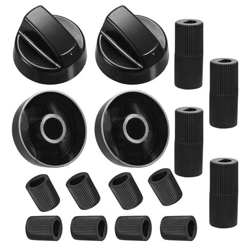 𝗨𝗽𝗴𝗿𝗮𝗱𝗲𝗱 4 Pack Universal Control Knobs With 12 Adapters Wide Application For Oven Stove Range