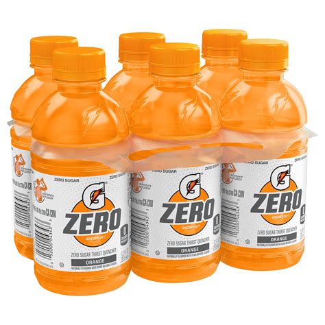 Gatorade Zero Zero Sugar Thirst Quencher Orange 6 Ct 6 Ct Shipt