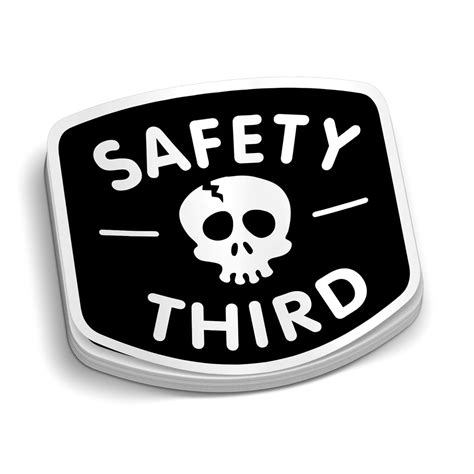 Safety Third Hard Hat Decal Armed American Supply