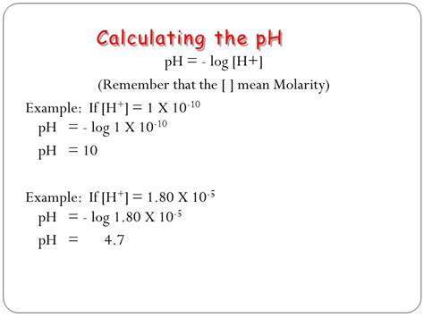 Formula For Determining Ph