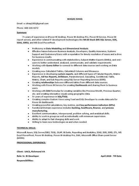 Waqas Powerbi Download Free Pdf Microsoft Sql Server Information Science