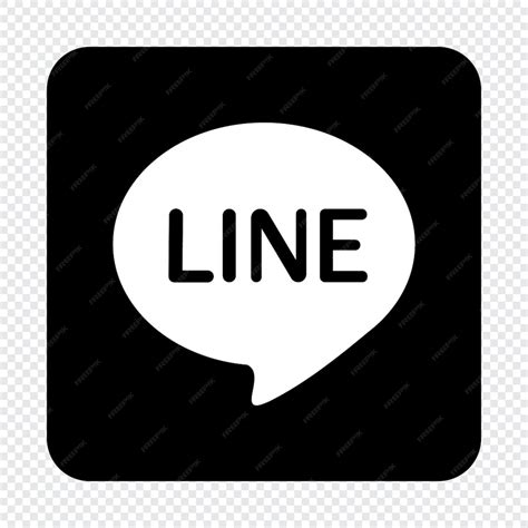 Line App Icon Illustration Line App Logo Social Media Icon Premium Vector