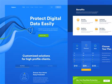 Digisec Digital Data Security Website By Ozi Thohari For Sebo On Dribbble