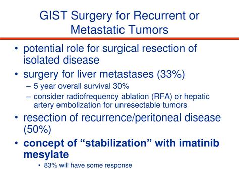 PPT The Surgeons Role In The Management Of Gastrointestinal Stromal Tumors GIST PowerPoint