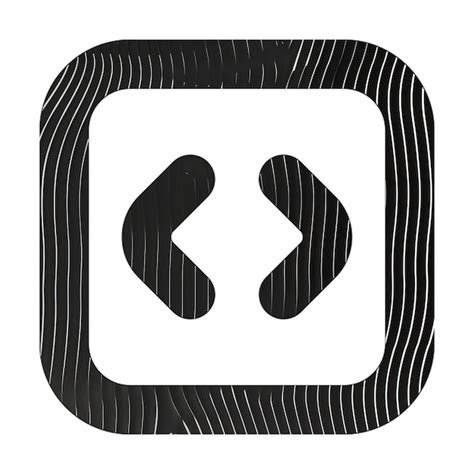 Premium Photo Square Code Icon Black White Lines Texture