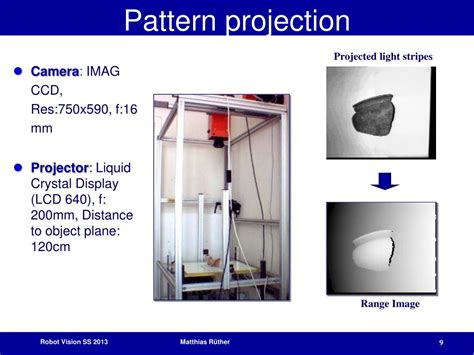 Ppt Robot Vision Lesson 1a Structured Light 3d Reconstruction Matthias Rüther Christian
