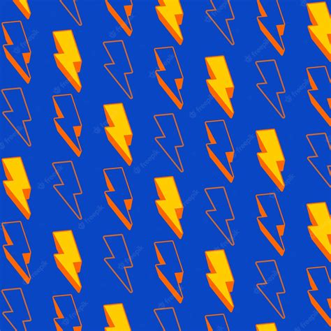 Premium Vector Thunder Pattern