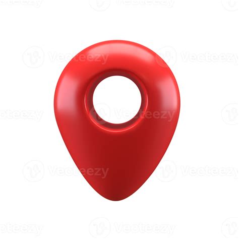 3d Realistic Style Red Glossy Location Map Pin Gps Pointer Markers Illustration For Destination