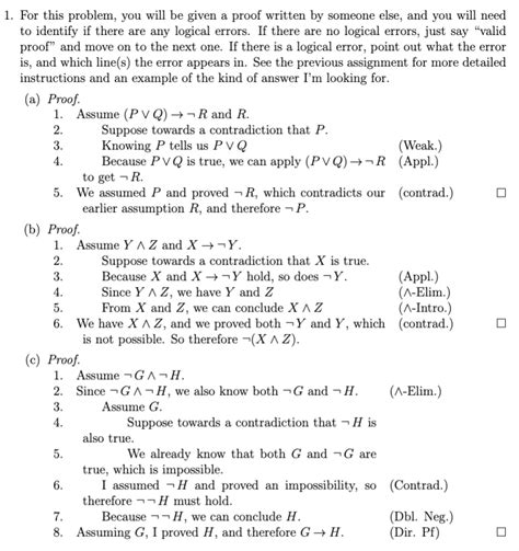 Solved For This Problem You Will Be Given A Proof Written