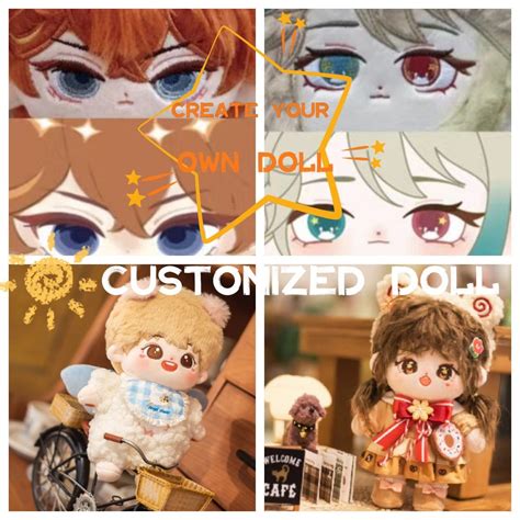 Custom Plush Doll 10cm 15cm 20cm Dolls Clothes Accessories Plushies