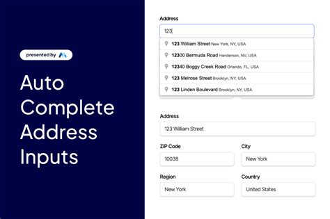 Autocomplete Address Inputs Webflow