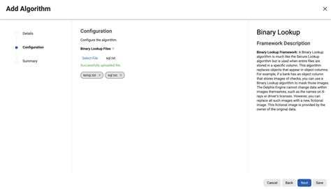 Binary Lookup Algorithm Frameworks