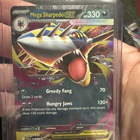 Mega Evolution Phantasmal Flames Mega Sharpedo Ex 6194 £491 Picclick Uk