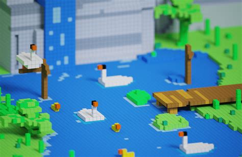 Voxel Art 3d Collection On Behance