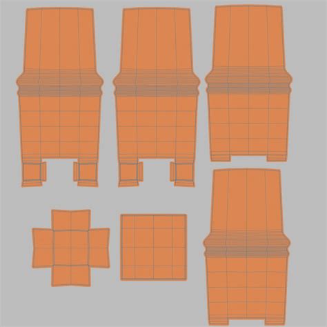 3d Model Terra Cotta Planter Cube Turbosquid 1601673