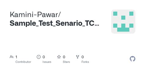 Github Kamini Pawarsampletestsenariotcase
