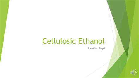 Cellulosic Ethanol Pptx Candle And Soap Making Arts And Crafts