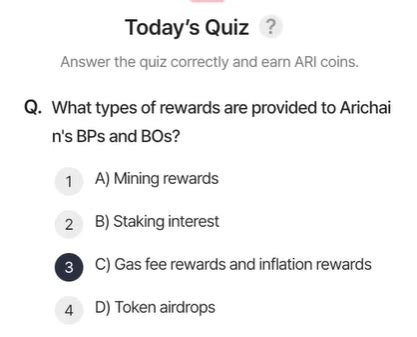 Ari Wallet Daily Quiz Answer 19 February 2025 Arichain