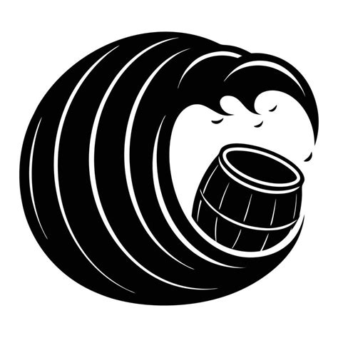 Singular Wave Barrel With Dramatic Angular Crest 53548130 Vector Art At