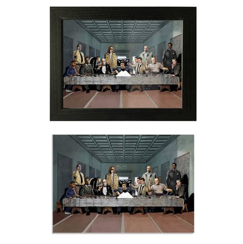 Gangsters Last Supper Print Royal Flush Designs