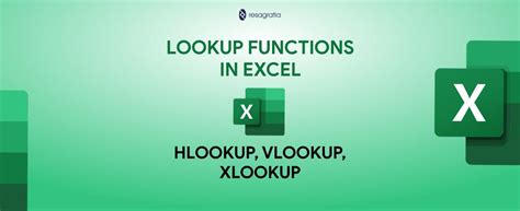 How To Use Lookup Functions In Excel Hlookup Vlookup Xlookup Resagratia Data Analytics And