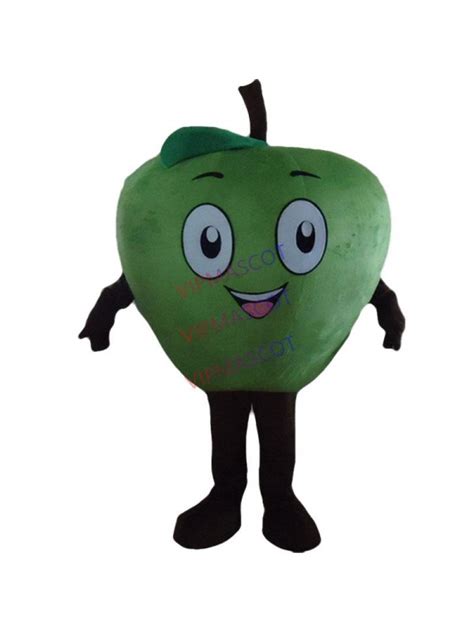 Carnival Costume Little Green Apple Mascot Costume Adult Size Free Shipping