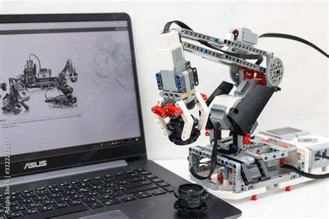 Minsk Belarus November Lego Mindstorms EV Robot Arm School Robotics Modern Training