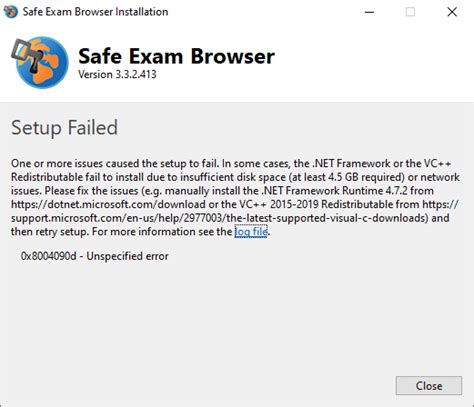 Seb 3 3 2 Installation Error Related To Webview2 Bootstrapper