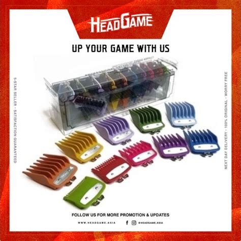 Colourful Metal Premium Attachment Cutting Comb Guides For Wahl Clipper