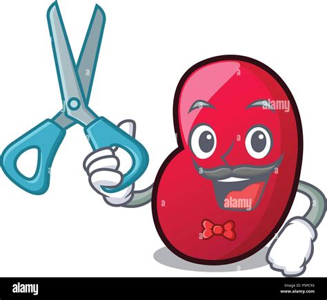 Barber Jelly Bean Character Cartoon Stock Vector Image And Art Alamy
