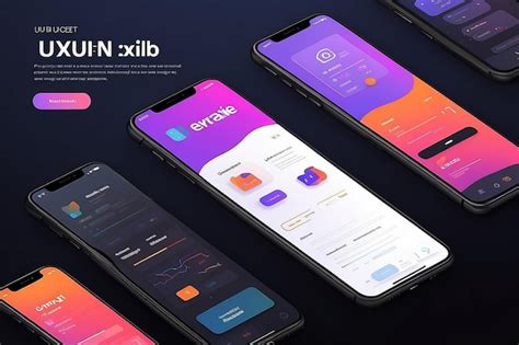 Premium AI Image Mobile Uiux Concept Illustration