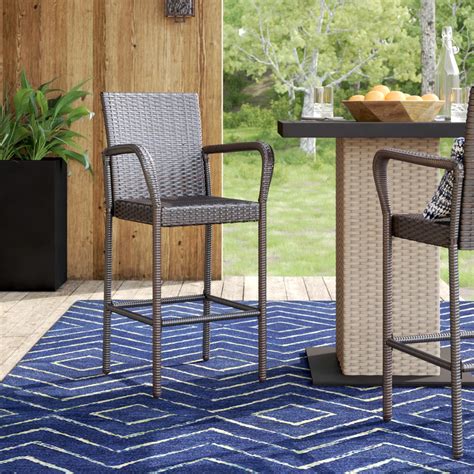 Mercury Row® Lansdale 30 25 Patio Bar Stool And Reviews Wayfair