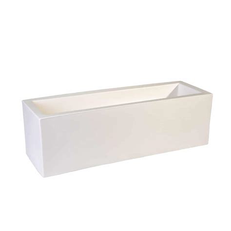 אדנית ארבל צבע לבן מט גובה 20 ס”מ אורך 60 ס”מ עומק 20 ס”מ אדניות כל האדניות כל הכלים